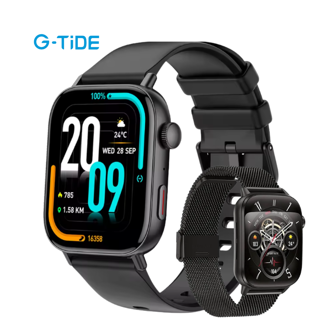 Reloj Inteligente G-TIDE S6 Pro Deportivo – Negro